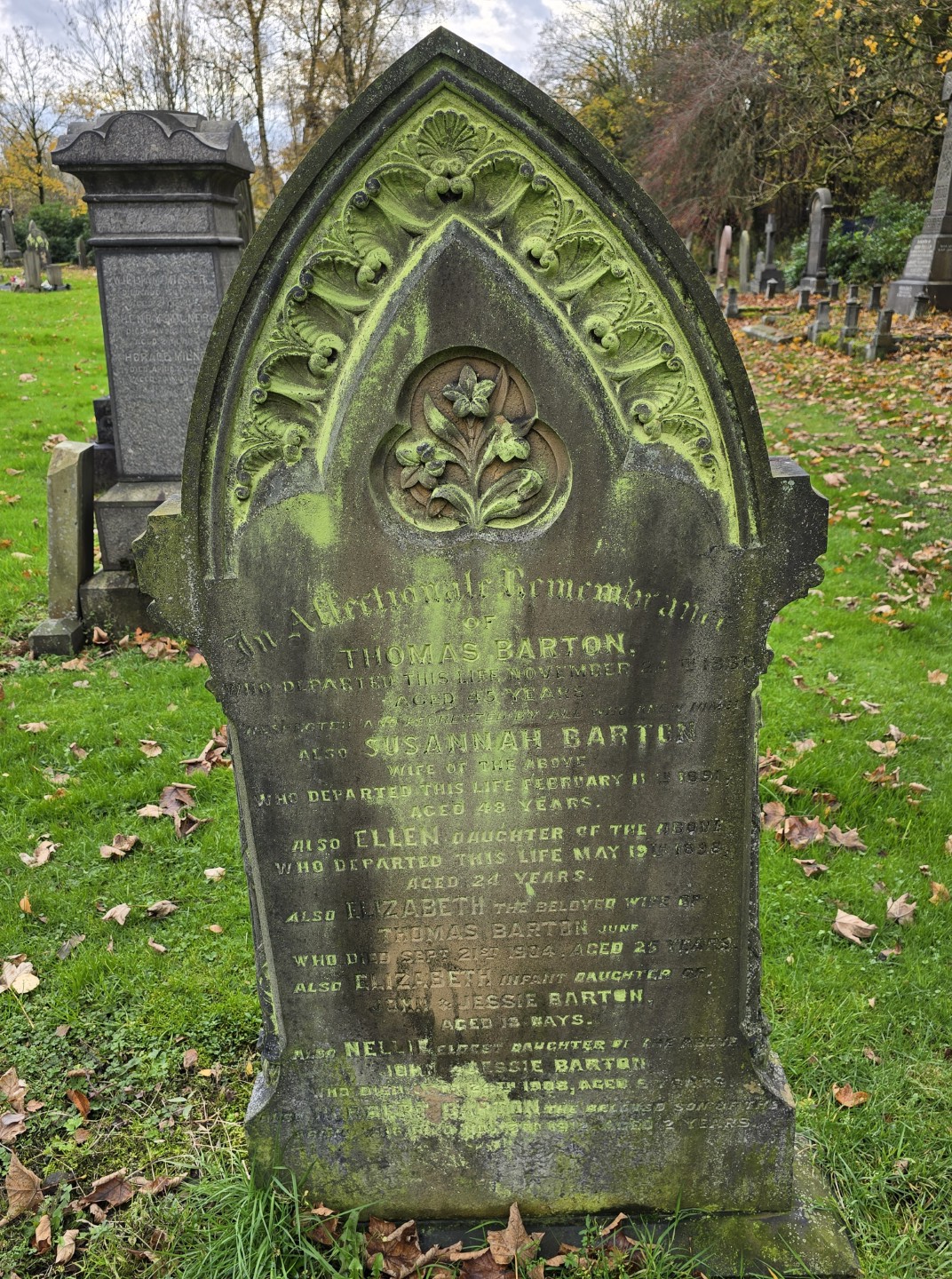 Thomas And Elizabeth And Ellen Barton Family – Norman And Marian Barton ...